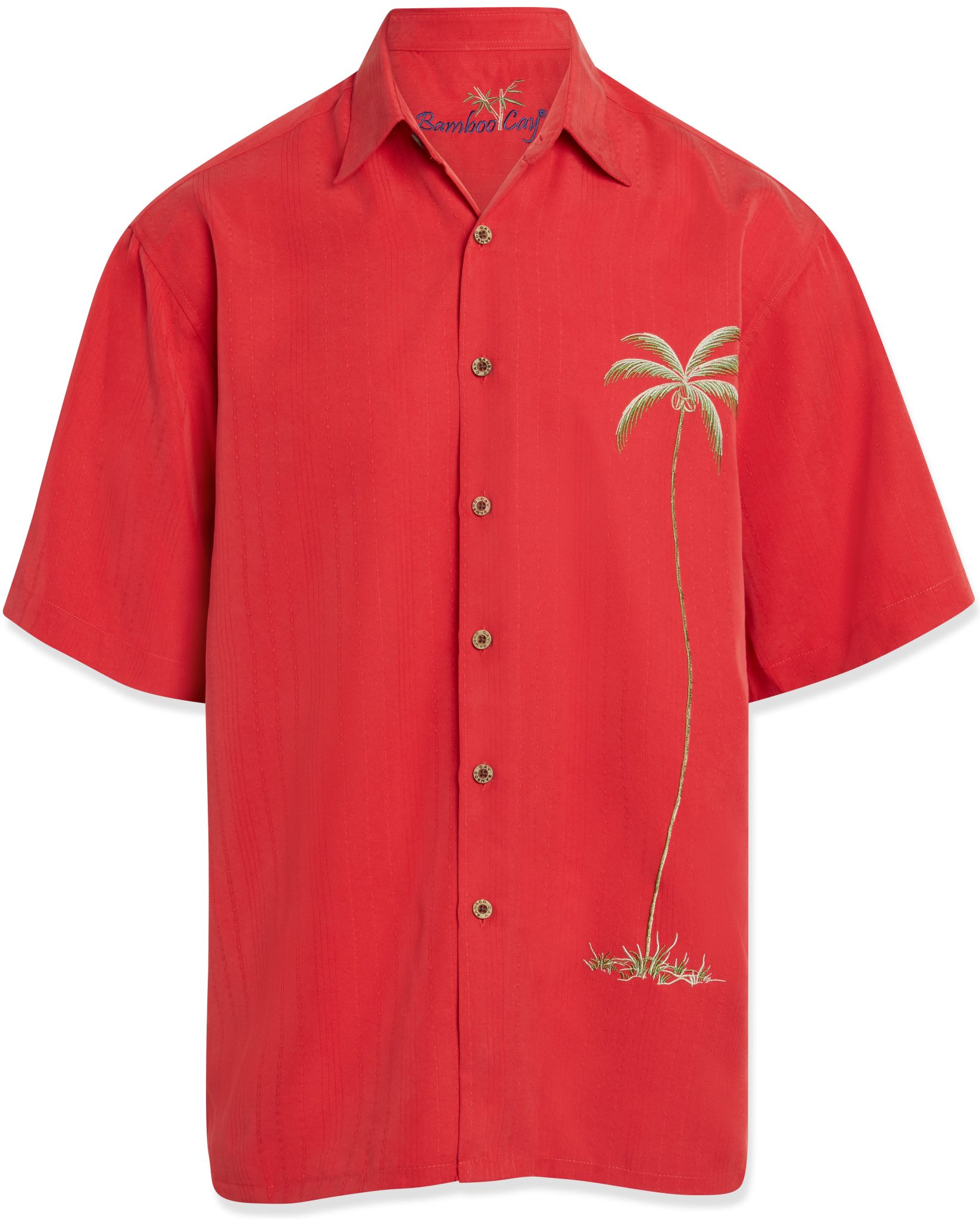Single Palm Embroidered Shirt – Bamboo Cay® Official Site
